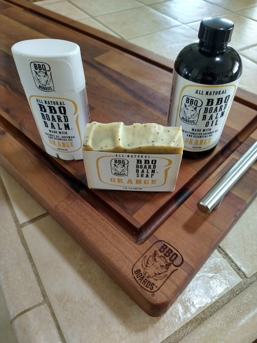 BBQ Board Balm™, Complete Care Package (Wax, Oil, Soap & Lint Free Clo ...