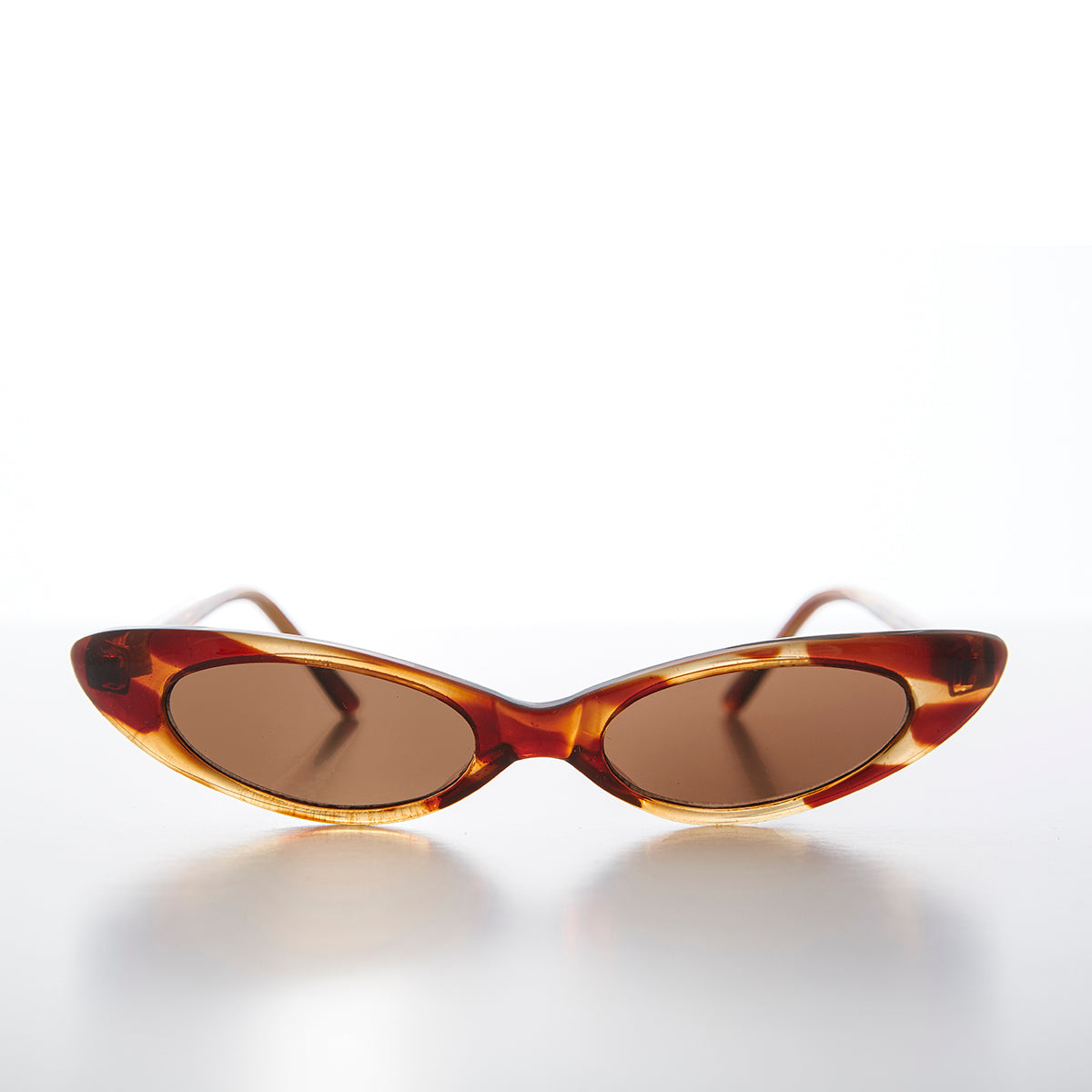 Skinny Punk Rock Cat Eye Sunglass - Slim – BiteMyWood